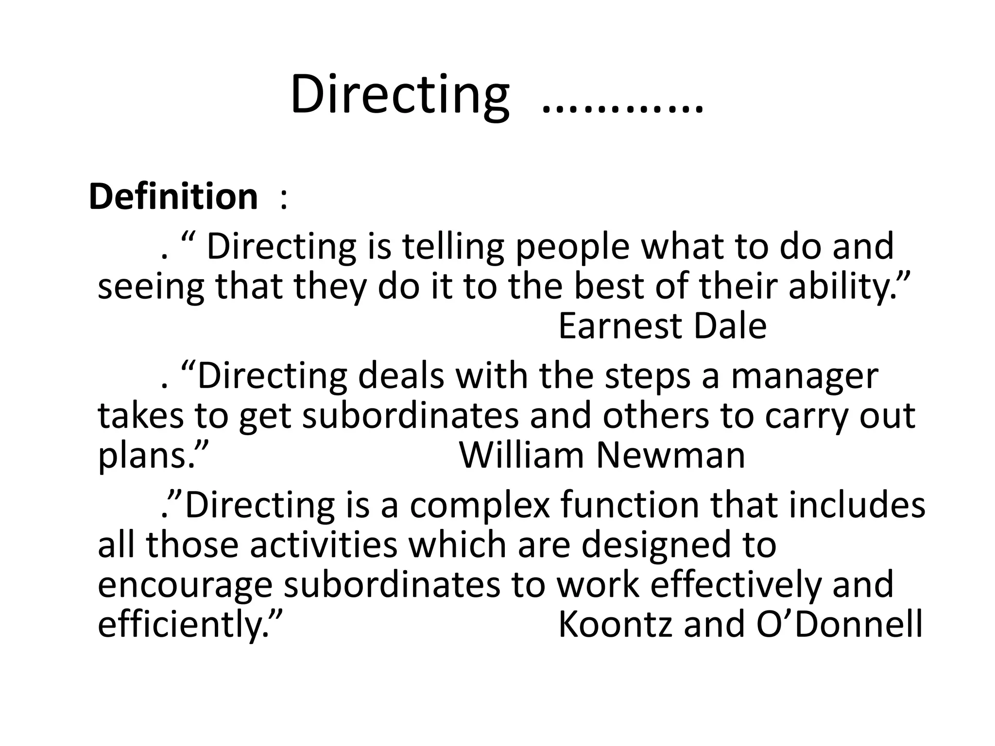 Ppt on directing 1 | PPTX