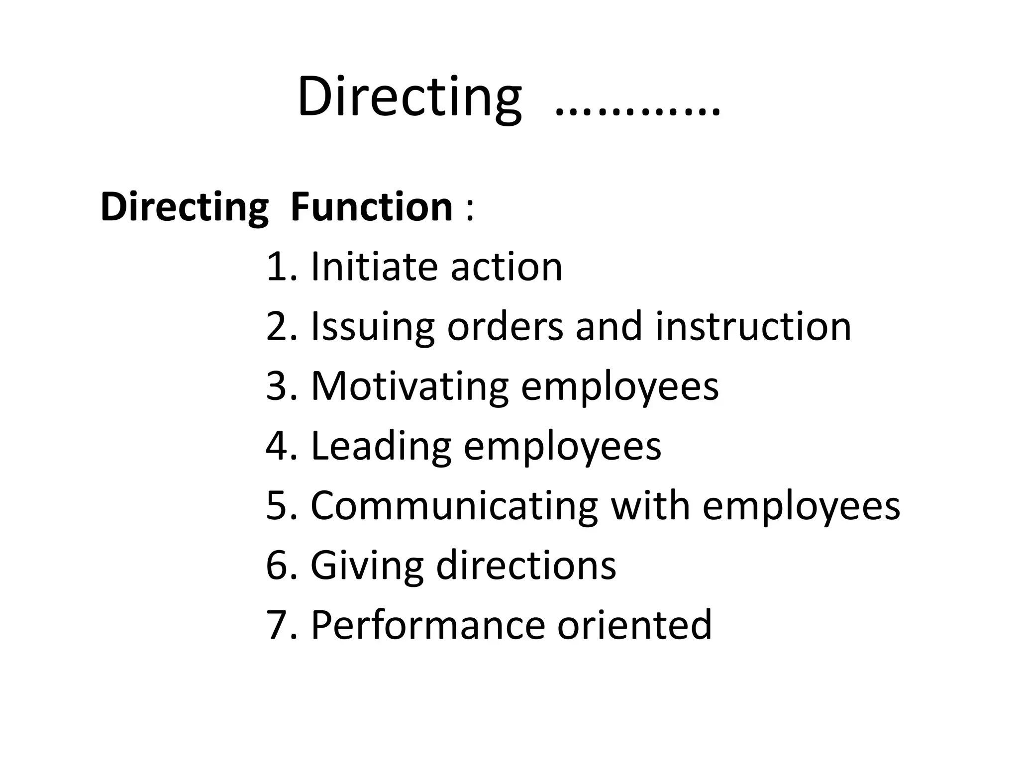 Ppt on directing 1 | PPTX