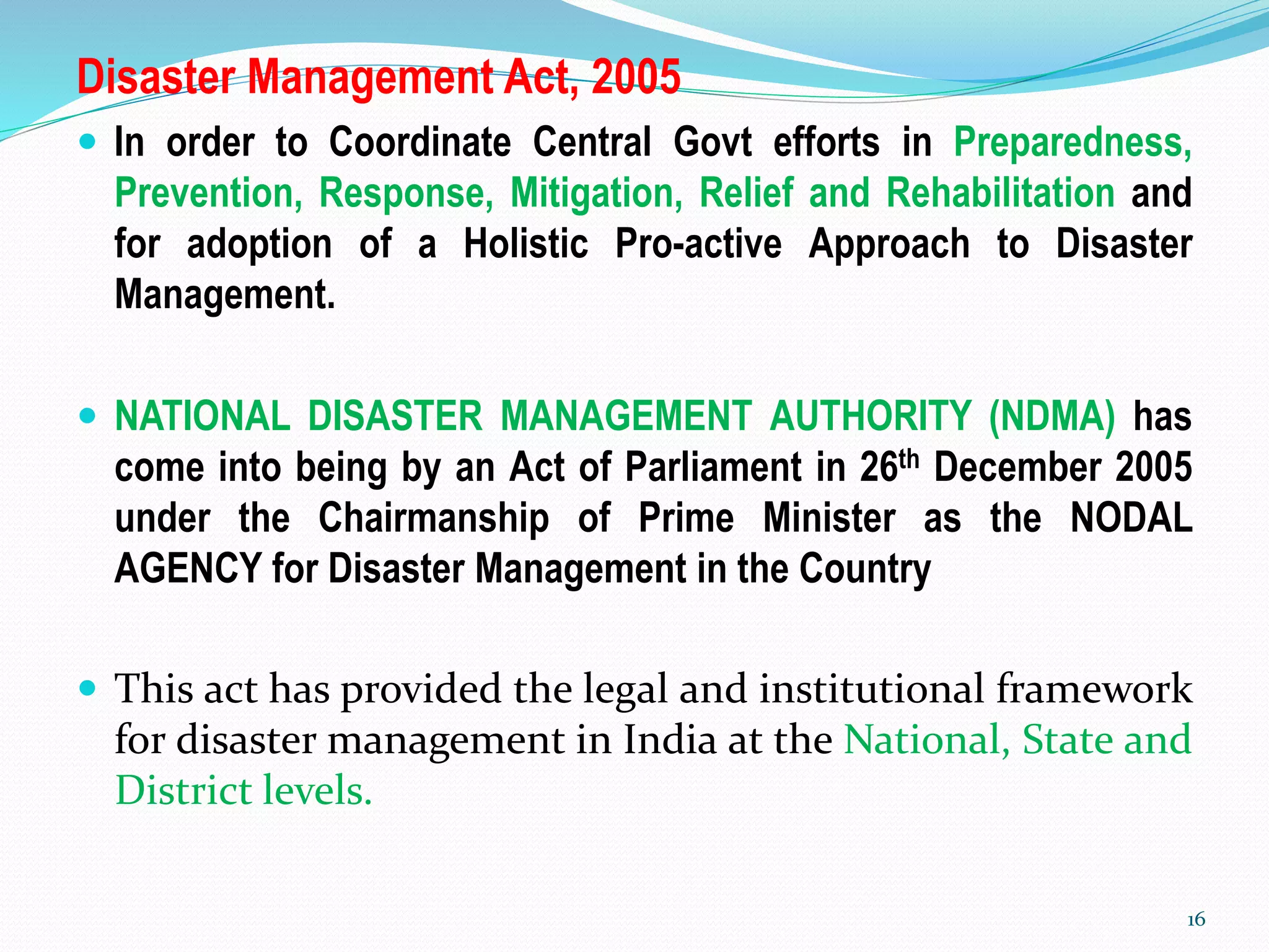 Ppt on Disaster Risk Management and J & K Floods 2014 | PPTX