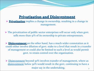 Ppt on disinvestment | PPT