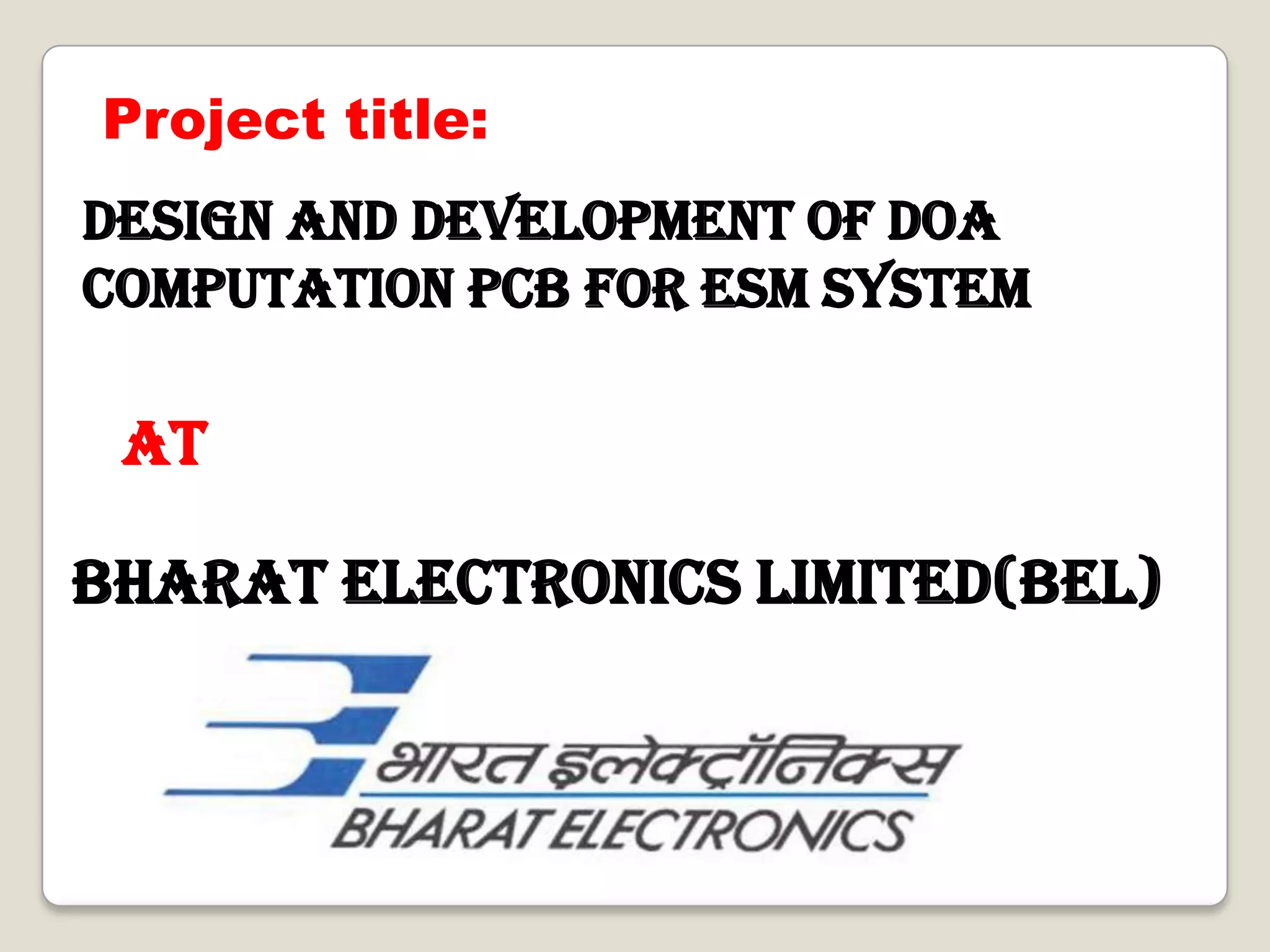 Ppt on doa system of radar | PPTX