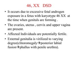 Disorders of Sex development( DSD, defination, classification, CAH, AIS ...