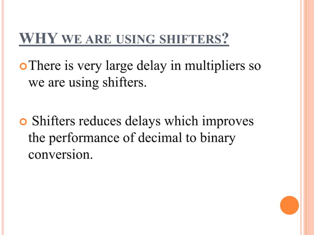 High Performance Fpga Based Decimal To Binary Conversion Schemes Ppt