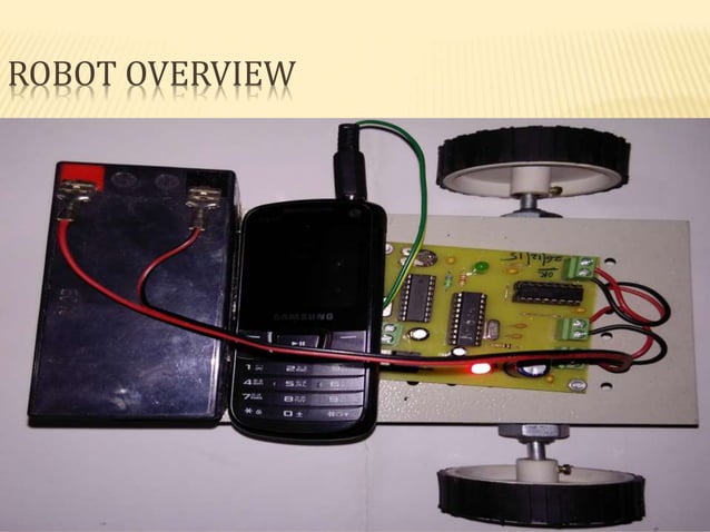dtmf based mobile control robot | PPTX
