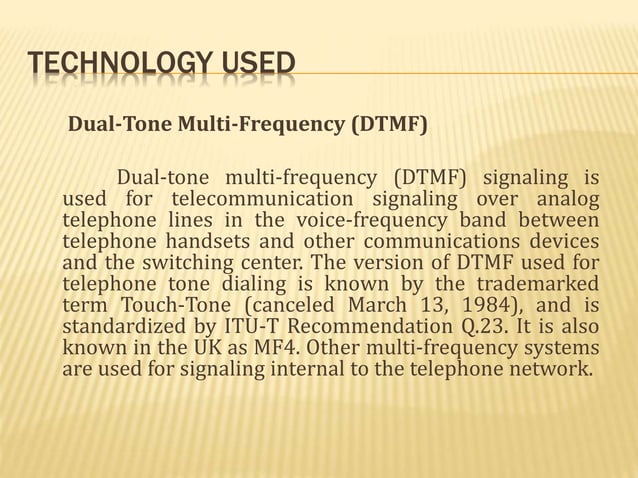 dtmf based mobile control robot | PPTX