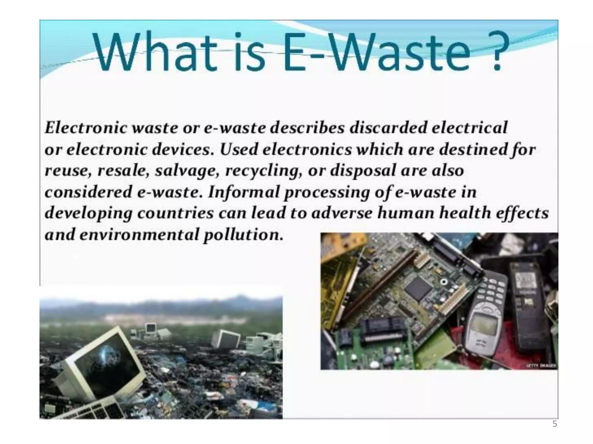 PPT ON E - WASTE | PPTX