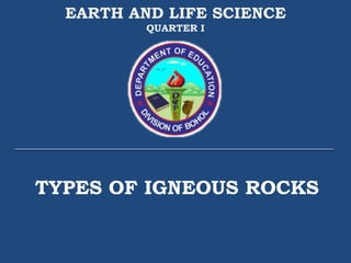 PPT on Earth and Life Science - Igneous Rock.ppt
