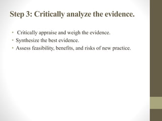 evidence based practice | PPTX