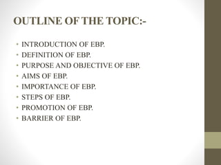 evidence based practice | PPTX