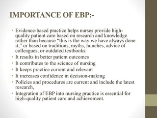 evidence based practice | PPTX