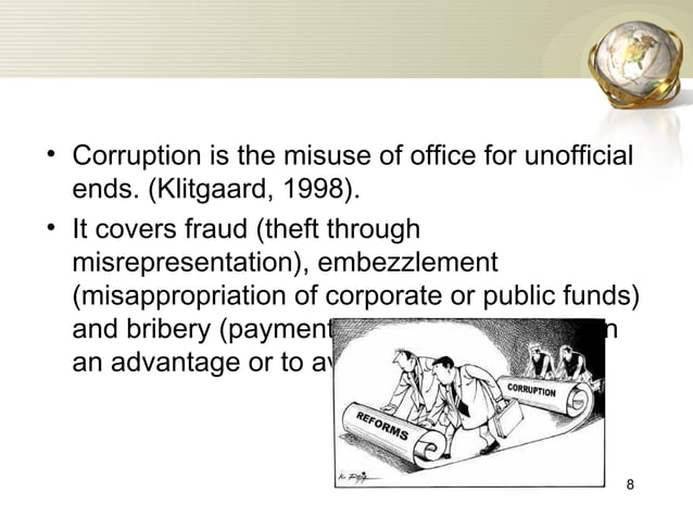 Ppt on economic costs of corruption | PPT