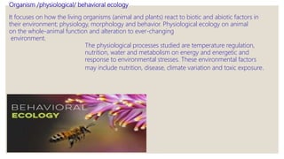 ecology concepts and its types | PPTX