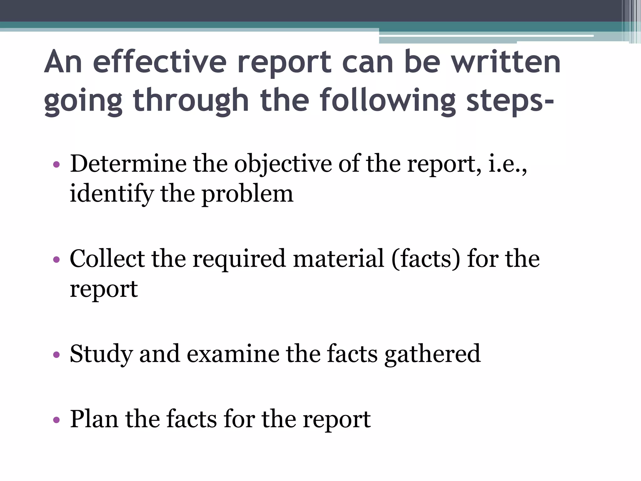 Effective report writing | PPT