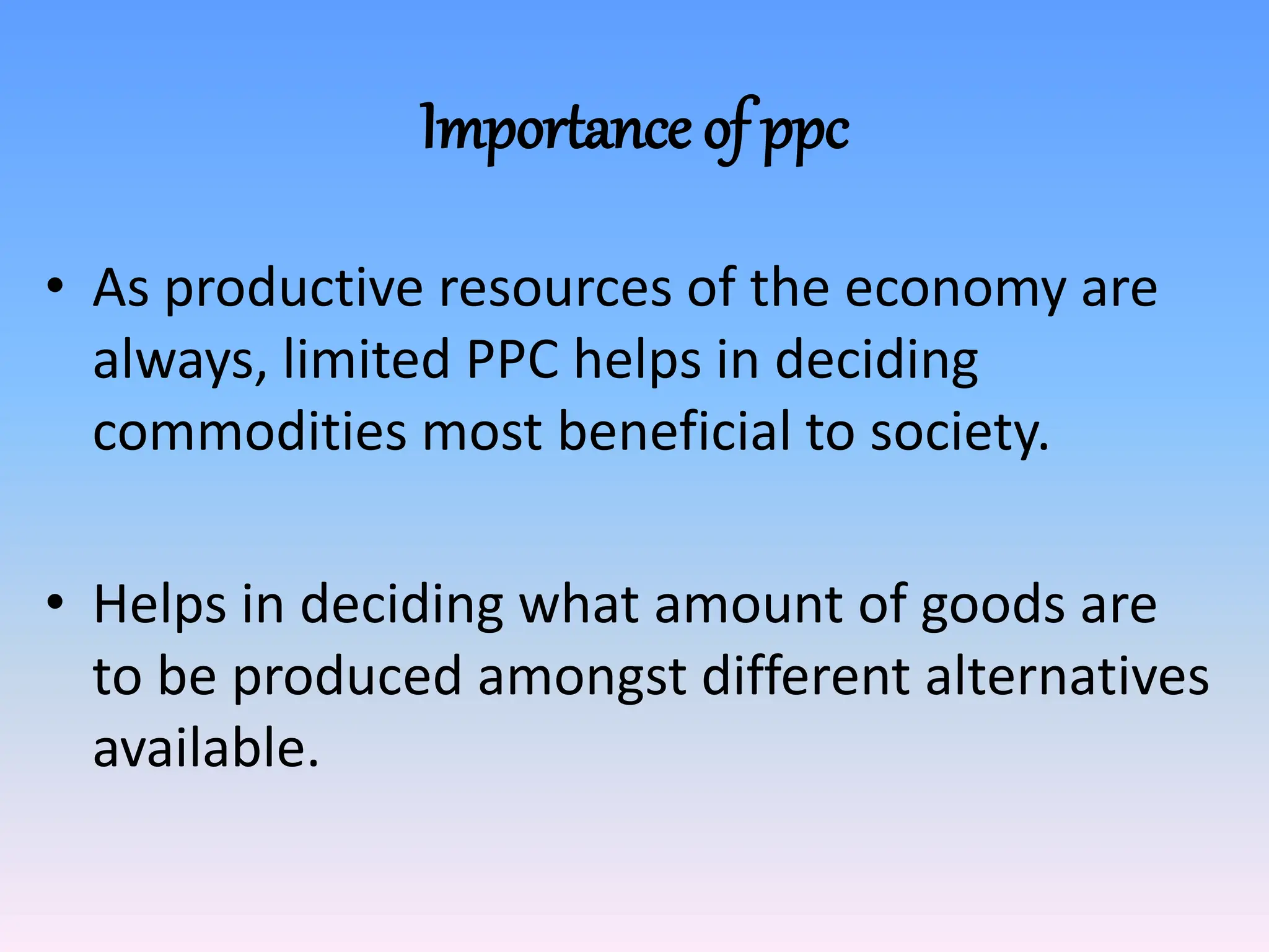 PPT on effect Production possibility curve due to govt policies.pptx