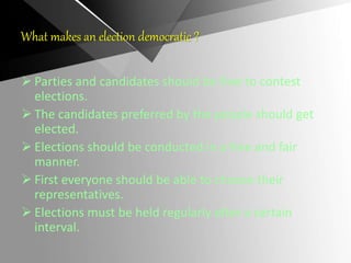 Ppt on electoral politics | PPTX