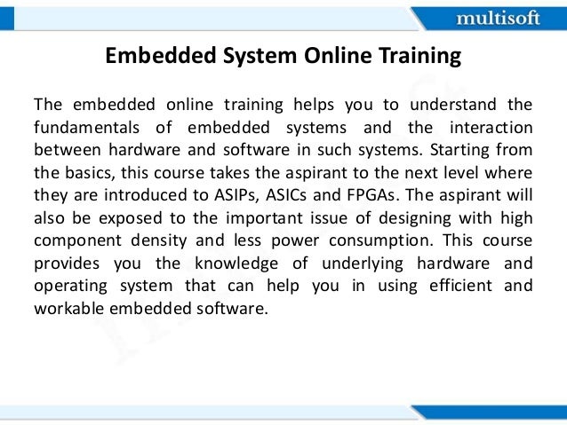 Embedded Systems Certification Course Embedded Systems Certification Course