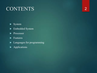 Ppt on embedded system | PPTX