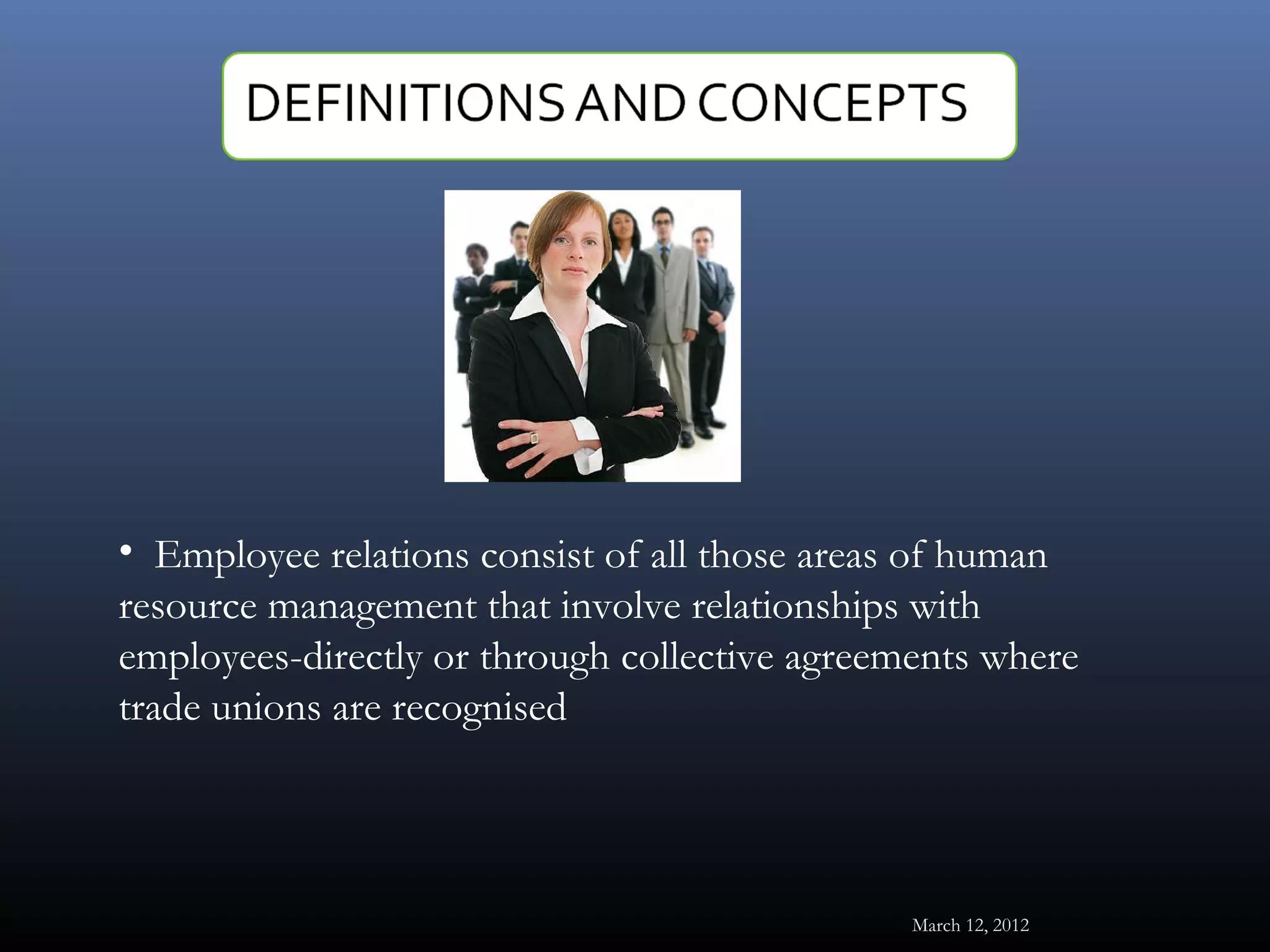 Ppt on employee relation (Industrial Relation) | PPT