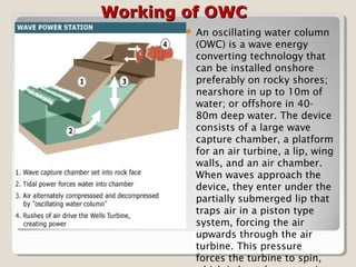 Ocean,Tidal and Wind Energy | PPT | Power and Energy Industry | Industries