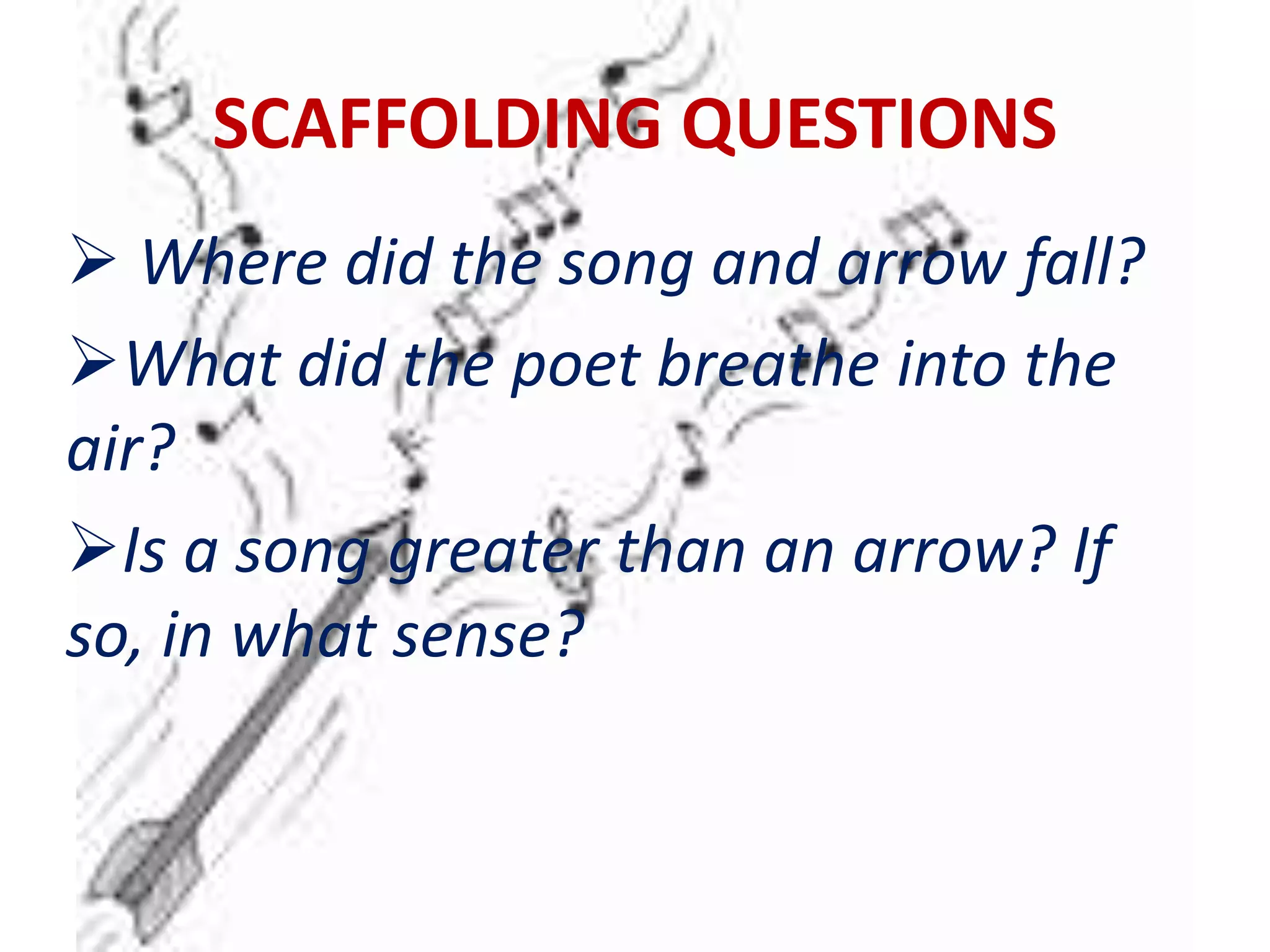 The Arrow and The Song | PPTX