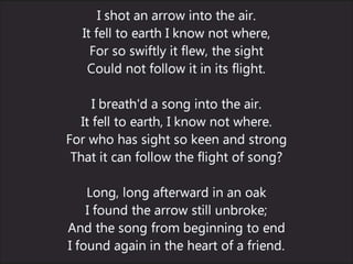 The Arrow and The Song | PPTX