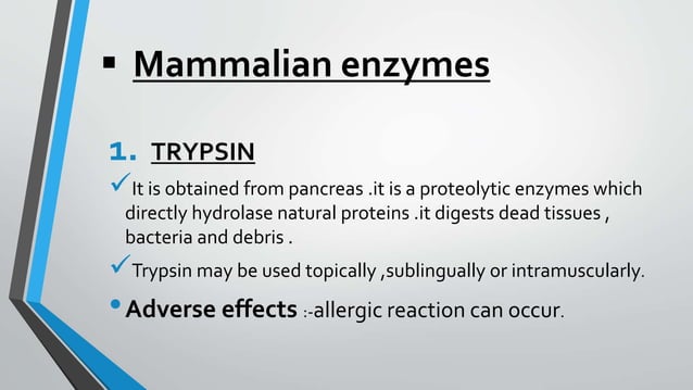 Ppt on enzymes in therapy | PPT