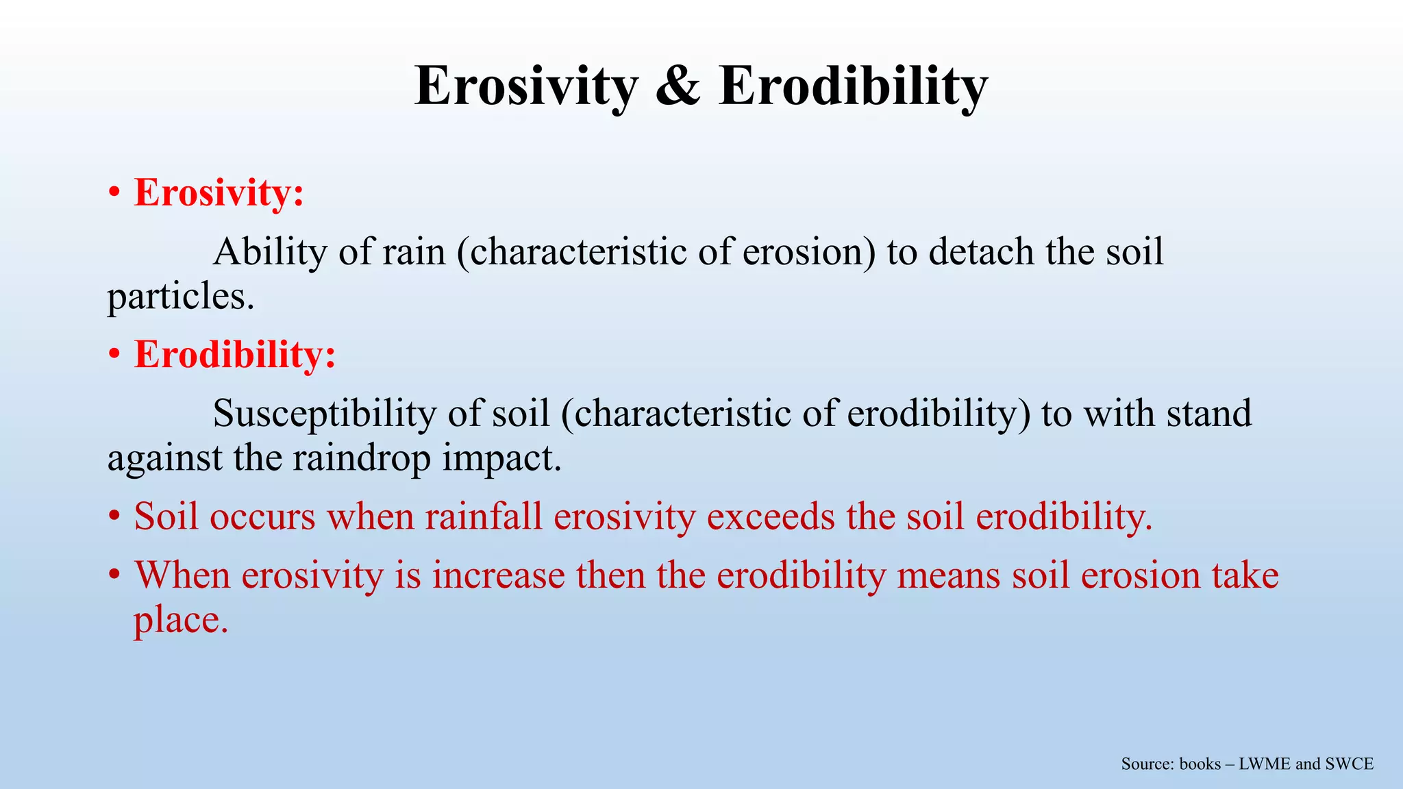 PPT on Erosivity and Erodivity | PPTX