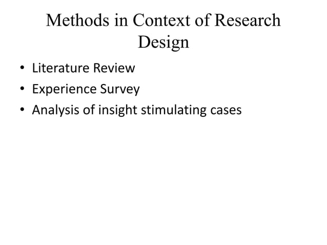 EXPLORATORY RESEARCH DESIGN | PPTX