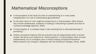 PPT on Errors and Misconceptions in Mathematics.pptx