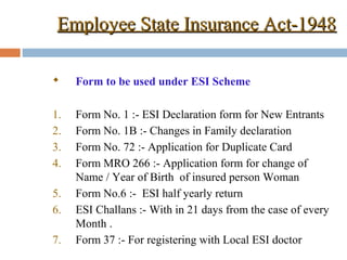 ESIC & PF | PPT