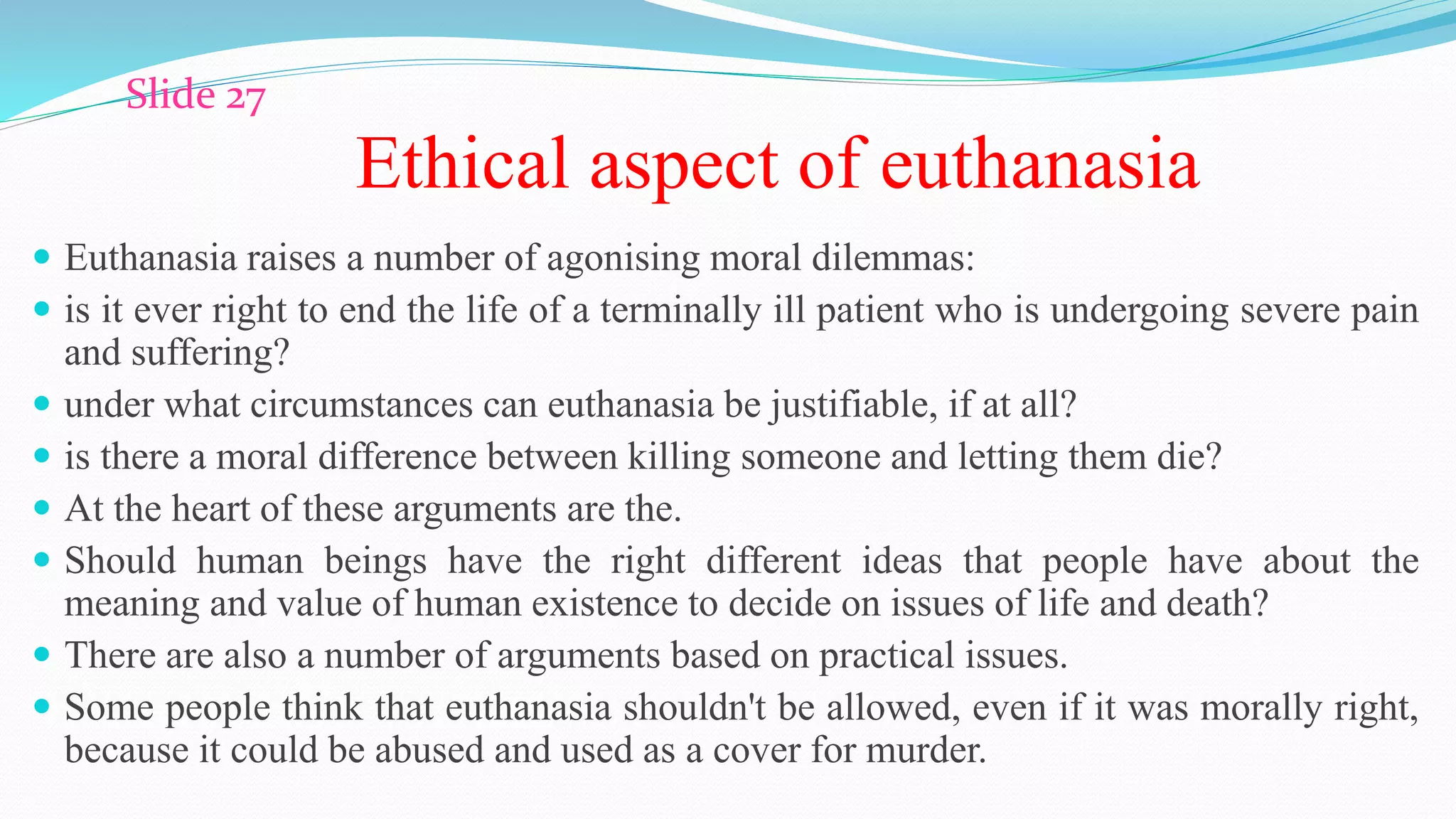 PPT On Euthanasia | PPTX