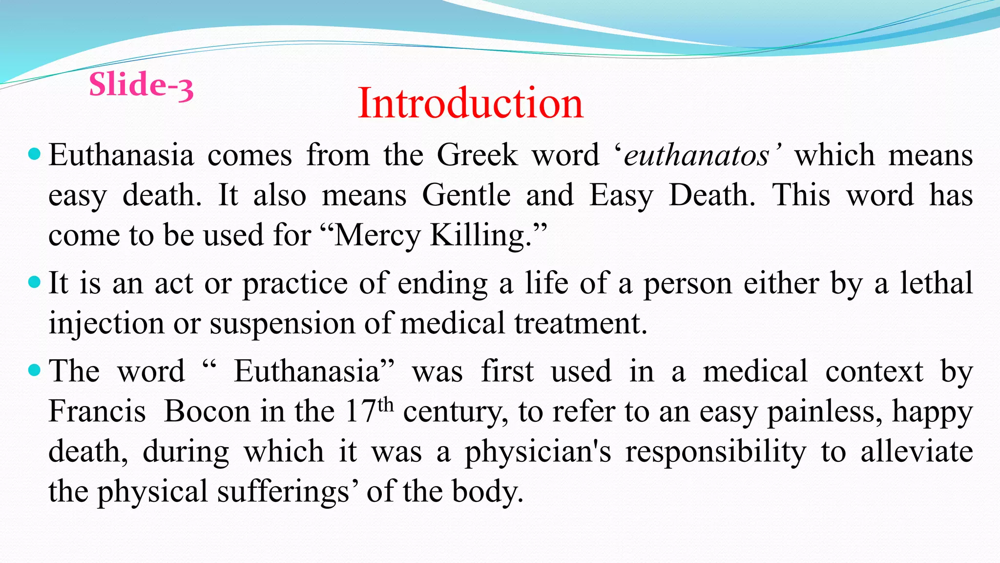PPT On Euthanasia | PPTX