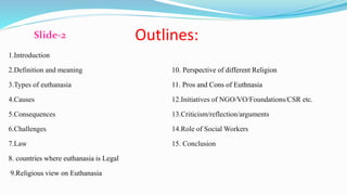 PPT On Euthanasia | PPTX