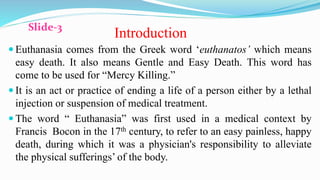 PPT On Euthanasia | PPTX