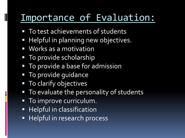 Evaluation in Education | PPTX