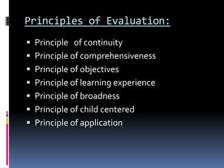 Evaluation in Education | PPTX