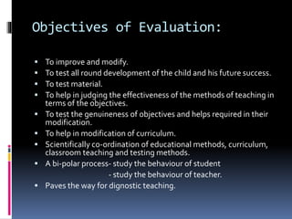 Evaluation in Education | PPTX