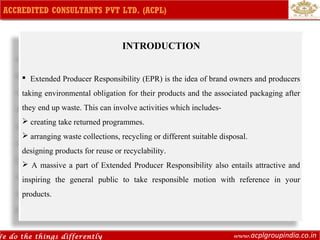 Ppt on extended producer responsibility(epr) | PPT