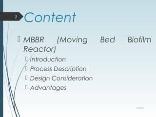 Ppt on fab mbbr | PPT