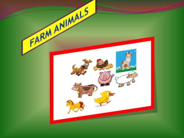 Ppt on farm animals copy | PPT