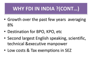 fdi and fii | PPTX