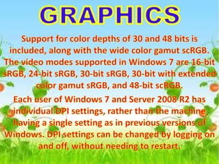 PPT on features of Windows 7 | PPTX | Operating Systems | Computer ...