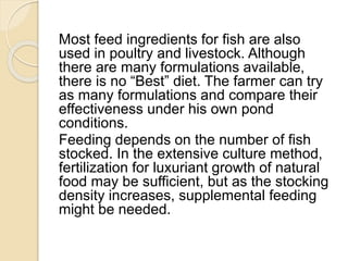 Ppt on feed formulation | PPTX