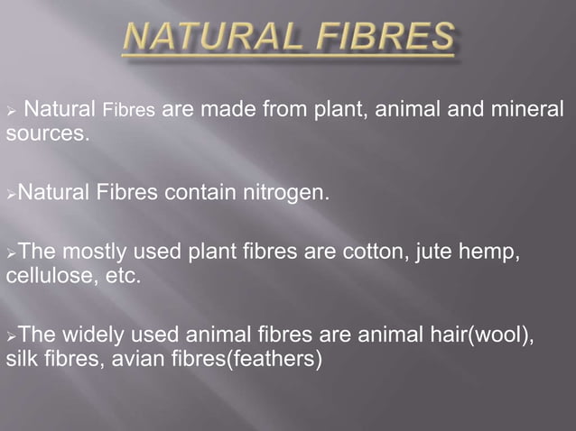 WHAT IS FIBER | PPTX | Chemistry | Science