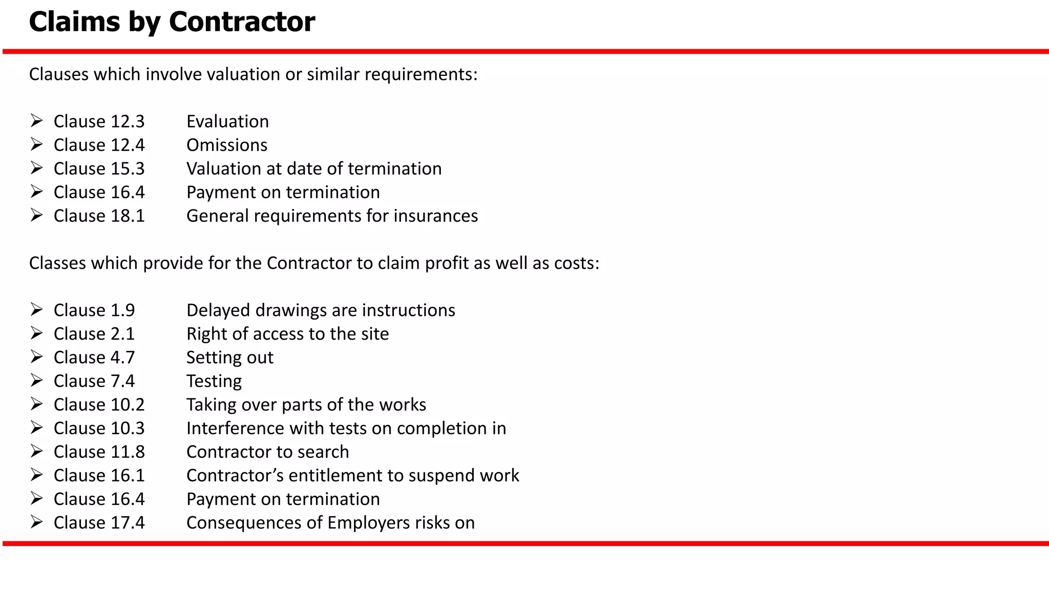 Ppt on fidic claims | PPTX