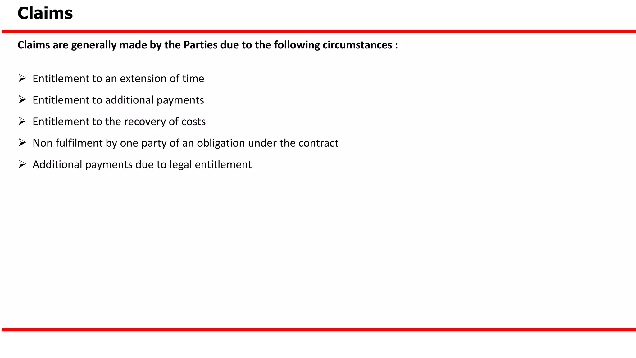 Ppt on fidic claims | PPTX
