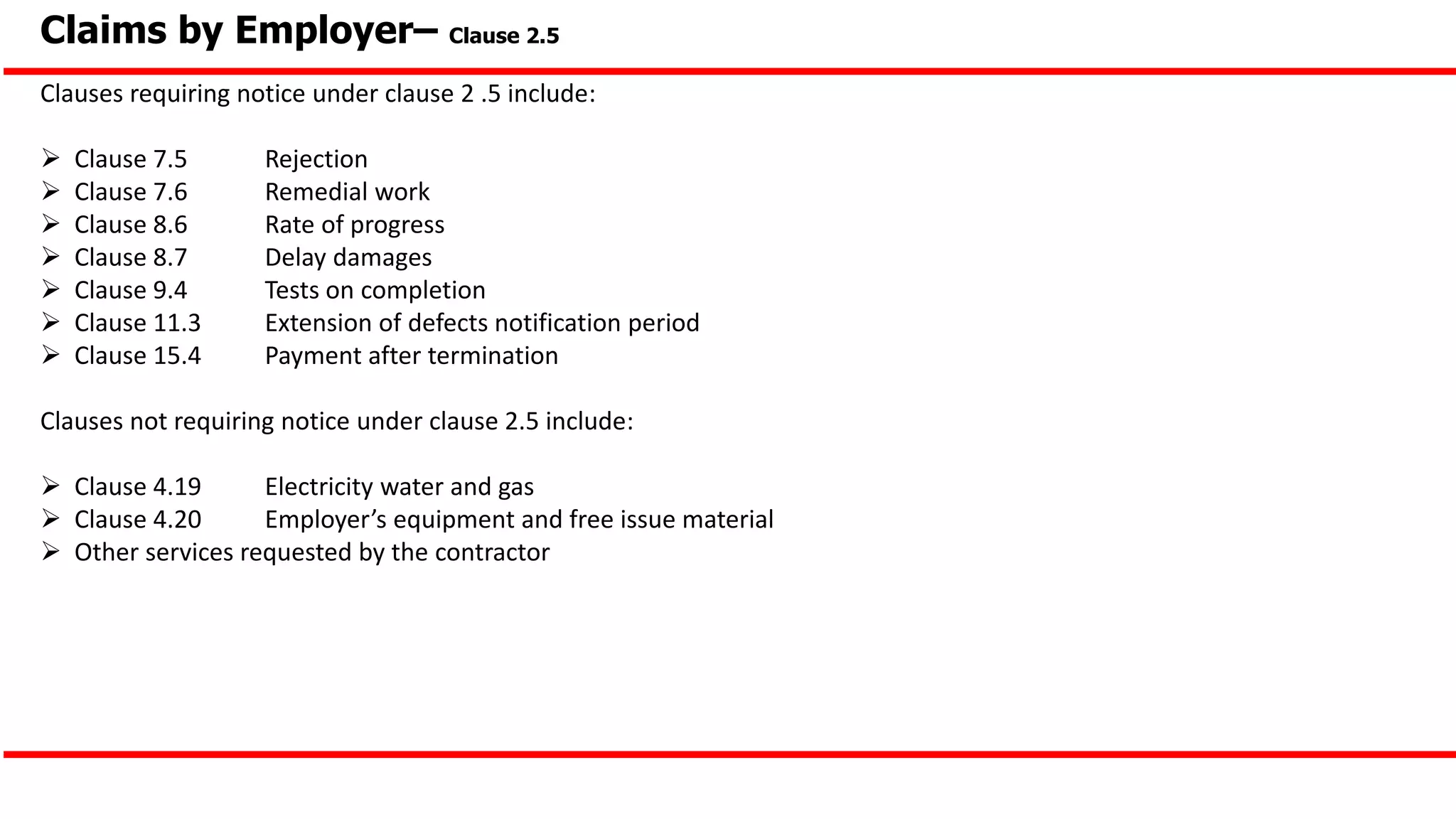 Ppt on fidic claims | PPTX