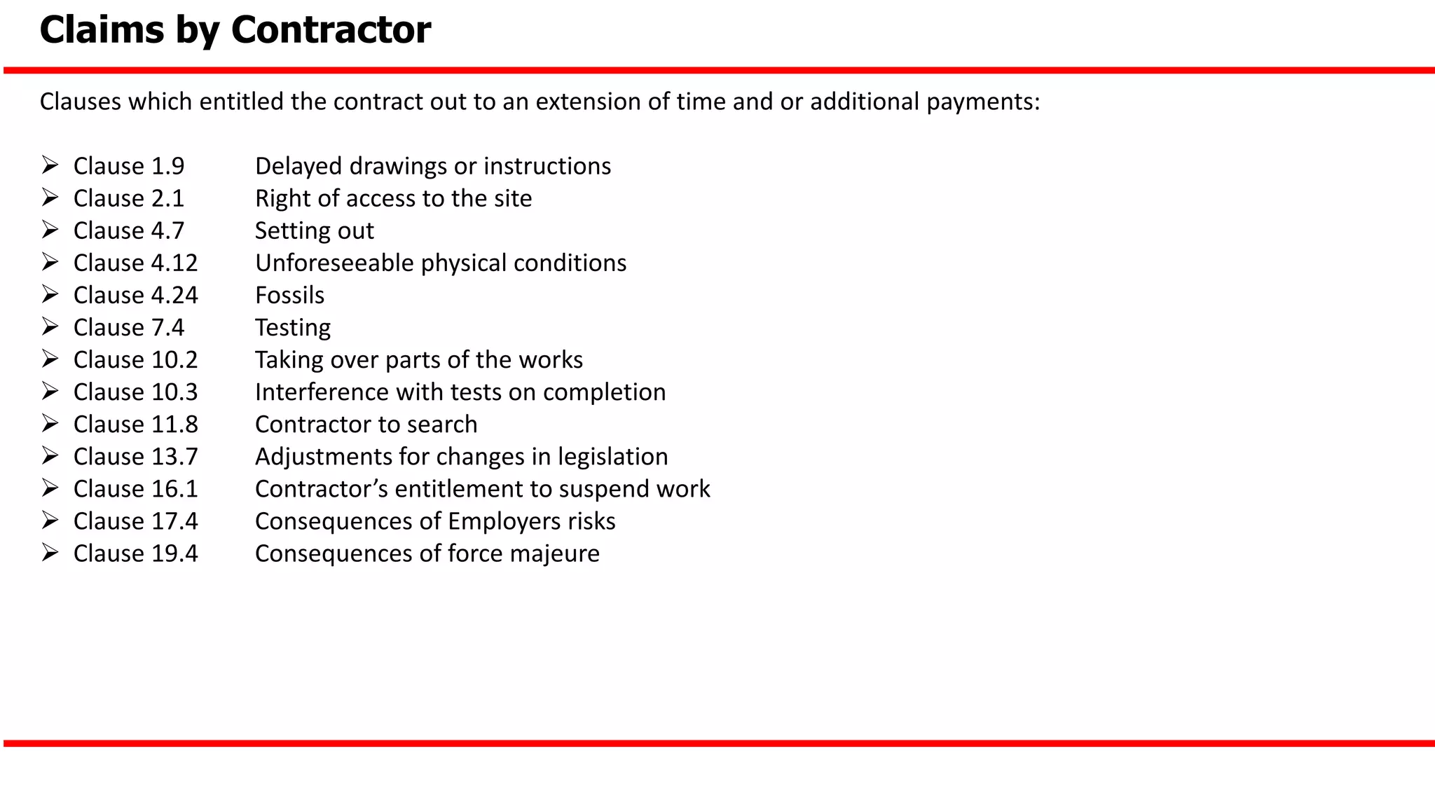 Ppt on fidic claims | PPTX