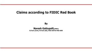 Ppt on fidic claims | PPTX