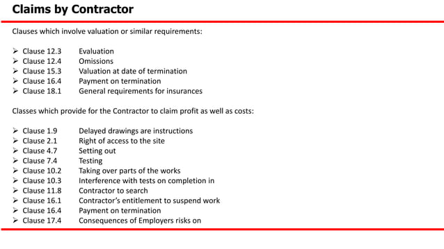 Ppt on fidic claims | PPTX